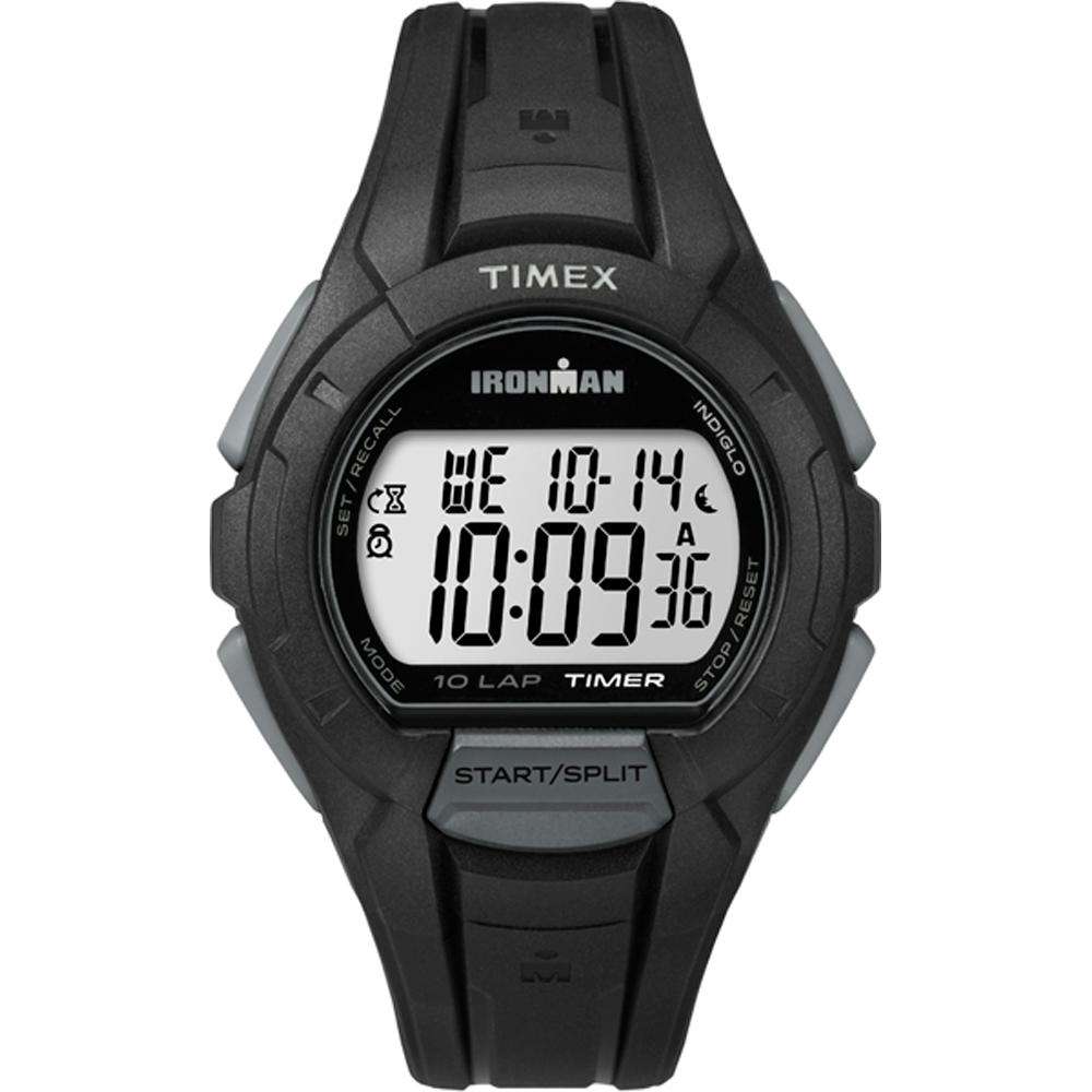 Timex Black Ironman 10 Lap Watch - 100 Meter Water Resistance at ...