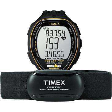 Timex Black Ironman Target Trainer Watch w/Heart Rate Monitor - Time In ...