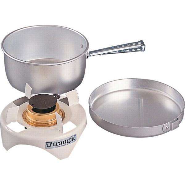 Trangia Spirit Stove Cookset - Brass Burner w/Stand, Screw Cap & Flame ...