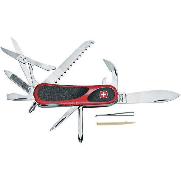 Wenger Red Evogrip 18 - Imbedded Non-Slip Rubber Increasing Each Knife ...