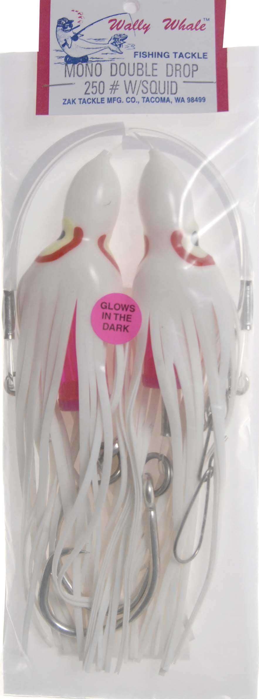 Gibbs Blue Single Drop Rig W/Squid 8" Size 10/0 - Uv Plastic Scent Tube ...