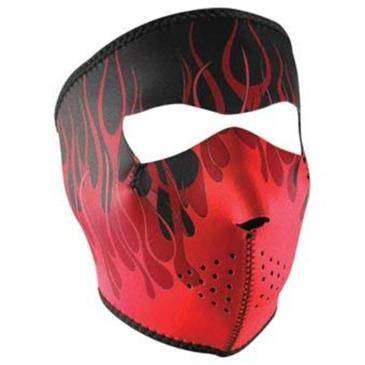 Zanheadgear Red Flames Face Neo Full Face Mask - Weather Resistant ...