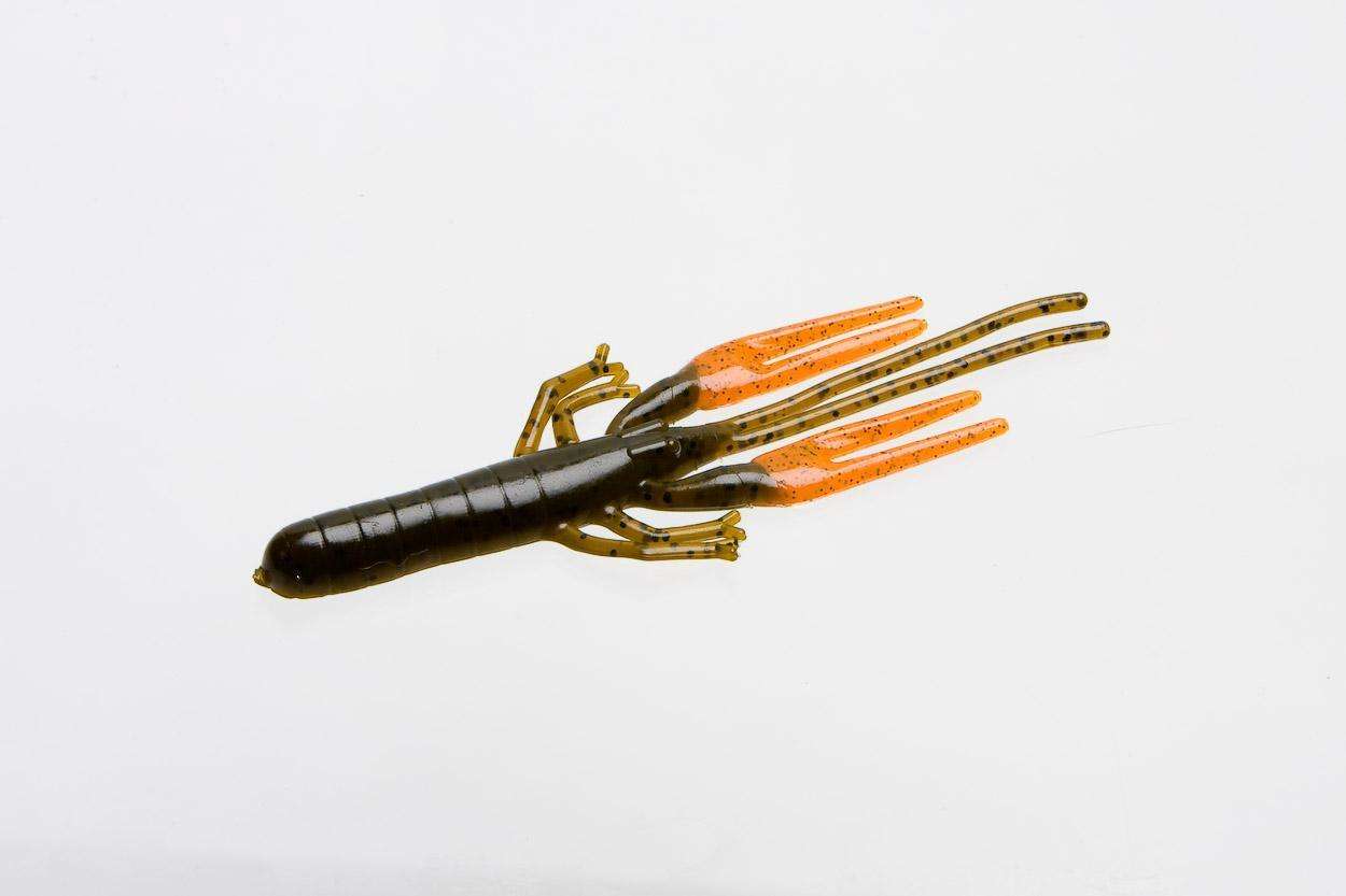 Zoom Green/Pink/Orange Big Critter Craw - Extremely Life-Like Shape ...